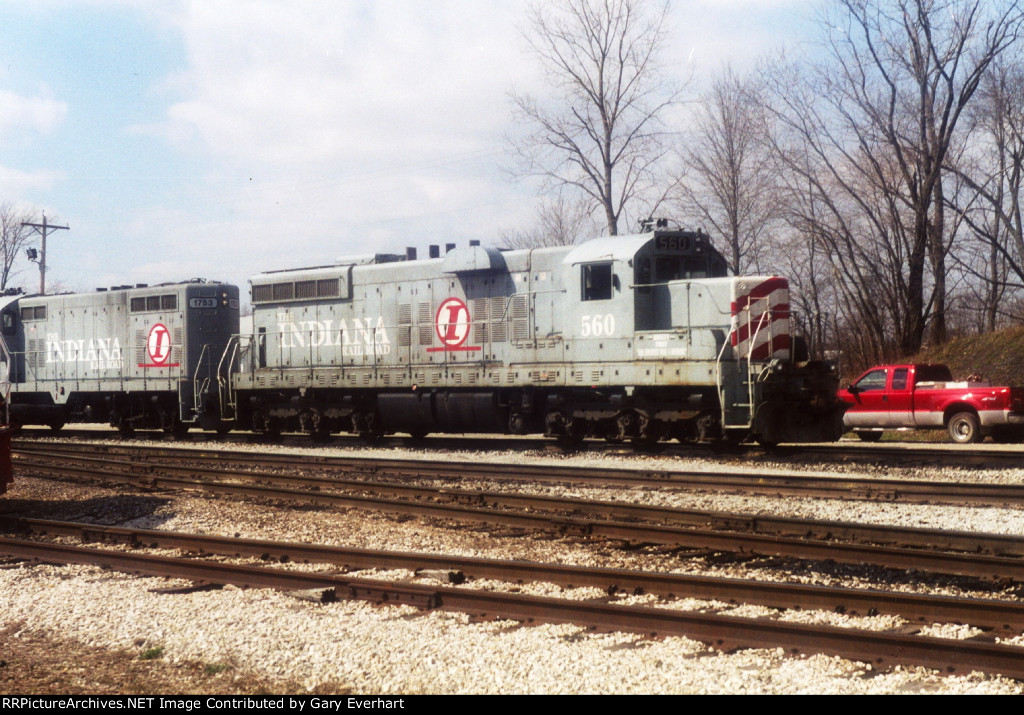 INRD SD10 #560 & GP16r 1753 - Indiana Rail Road